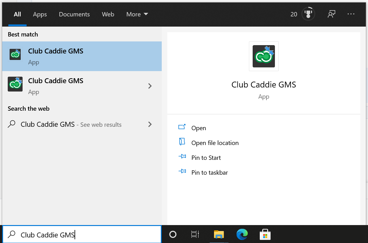 General : Downloading Club Caddie