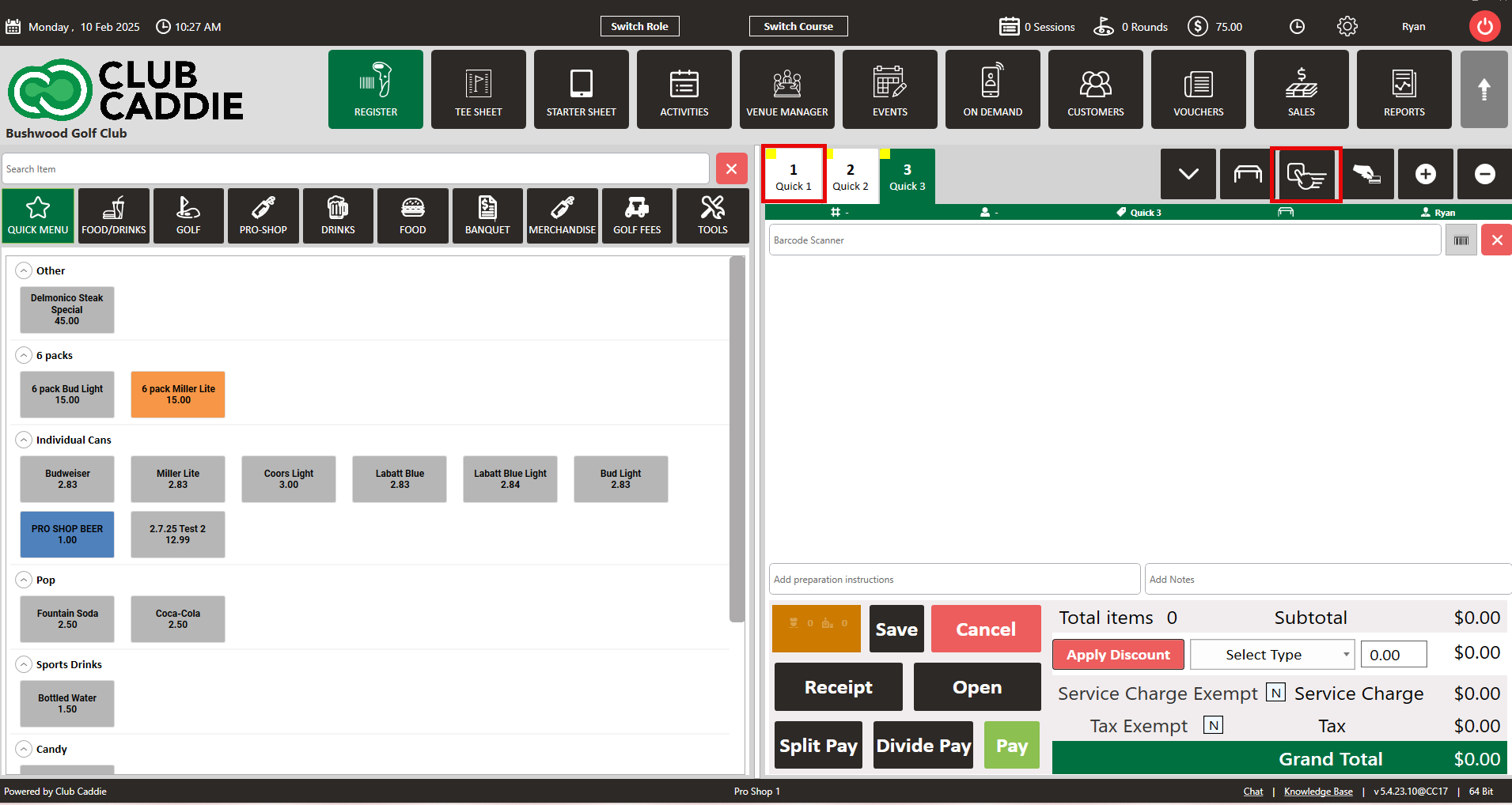 Register : Quick Tabs