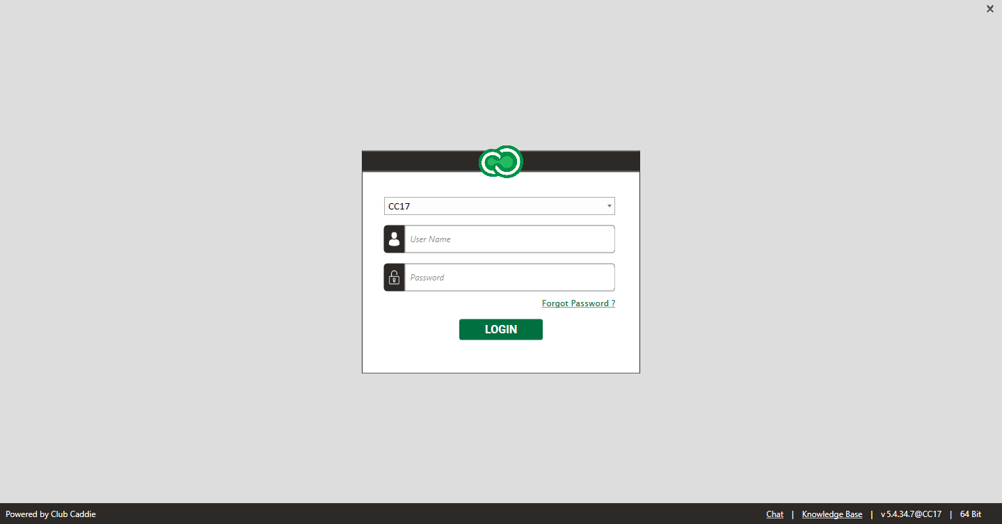 General : How to Login to Club Caddie
