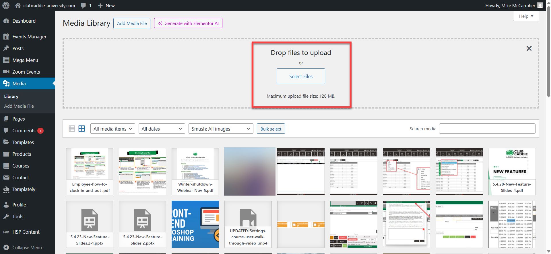 Marketing: Media Library