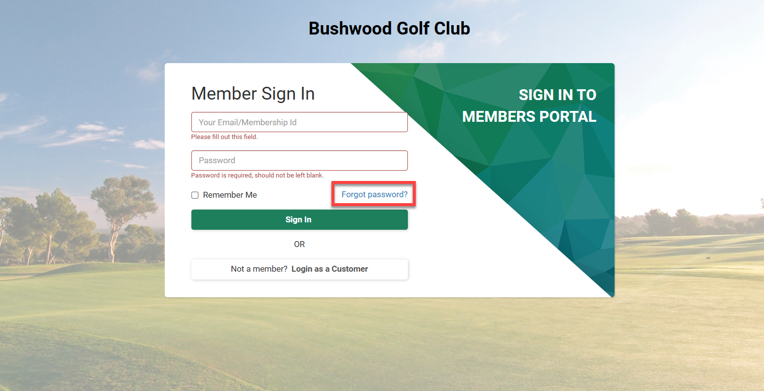 Members : Registering for the Member Portal